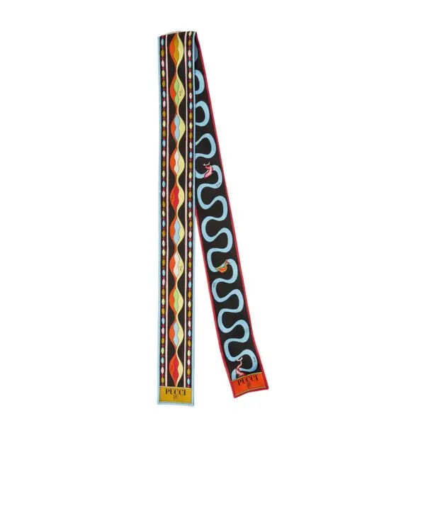 Emilio Pucci Mixed Print Silk Bandeau