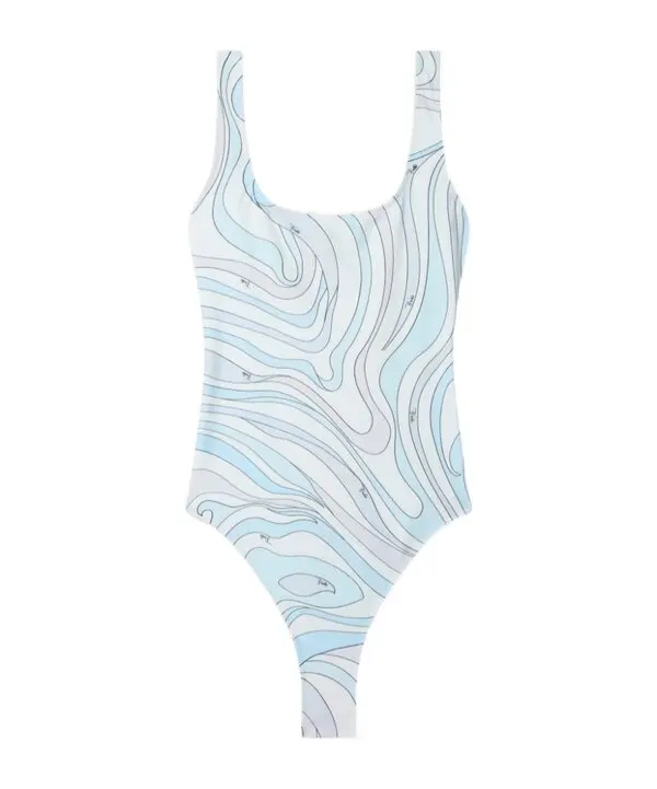 Emilio Pucci Marmo Print Swimsuit