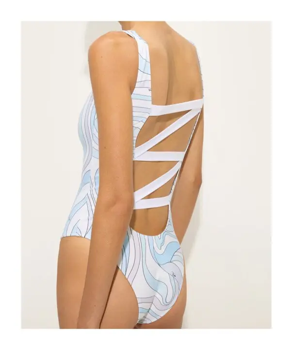 Emilio Pucci Marmo Print Swimsuit
