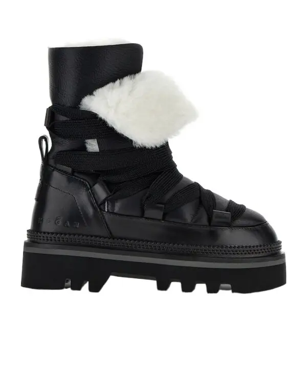 Hogan H675 Lace-up Boots - Black