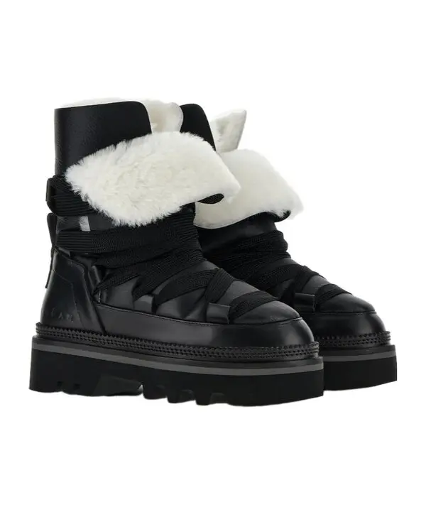 Hogan H675 Lace-up Boots - Black