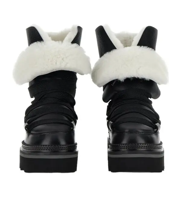 Hogan H675 Lace-up Boots - Black