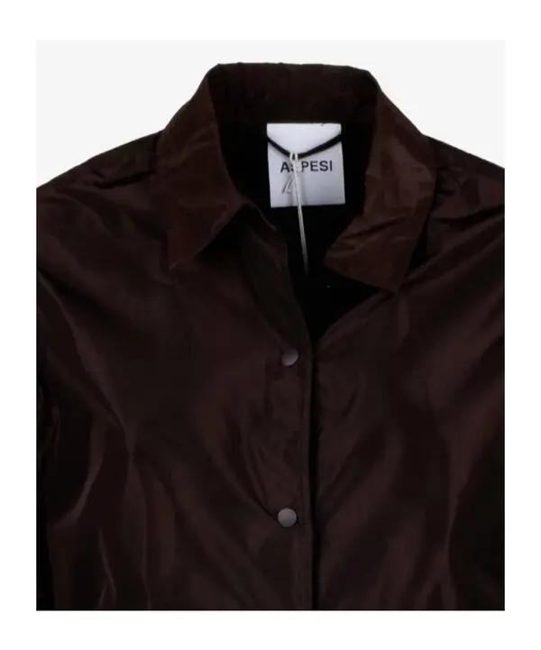 Aspesi Long-sleeve Snap-button Shirt - Brown