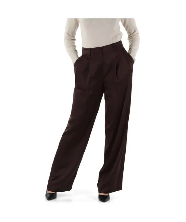 Michael Kors Drapey Satin Wide Leg Pants