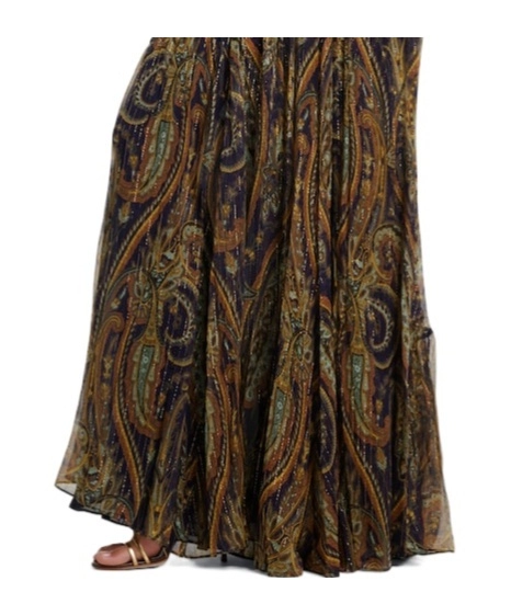 Etro Paisley Silk-blend Chiffon Gown