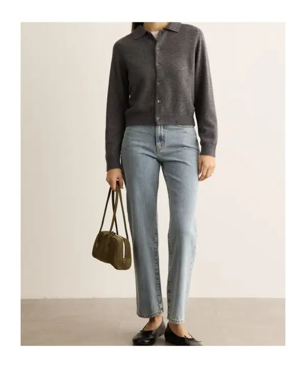 DUNST Long-sleeve Knit Top - Grey