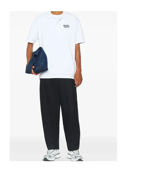 Maison Kitsuné Handwriting Logo Polo Shirt