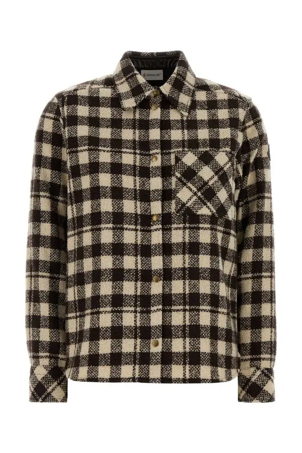 Moncler Embroidered Flannel Shirt