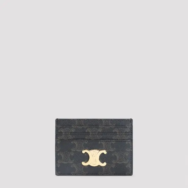 Celine Triomphe Canvas Credit Card Case Card Holder Mini