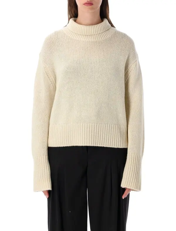 LISA YANG Cashmere Turtleneck Sweater - Soft Lemon
