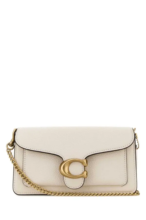 COACH NEW YORK Tabby 19 Mini Leather Clutch Crossbody - White