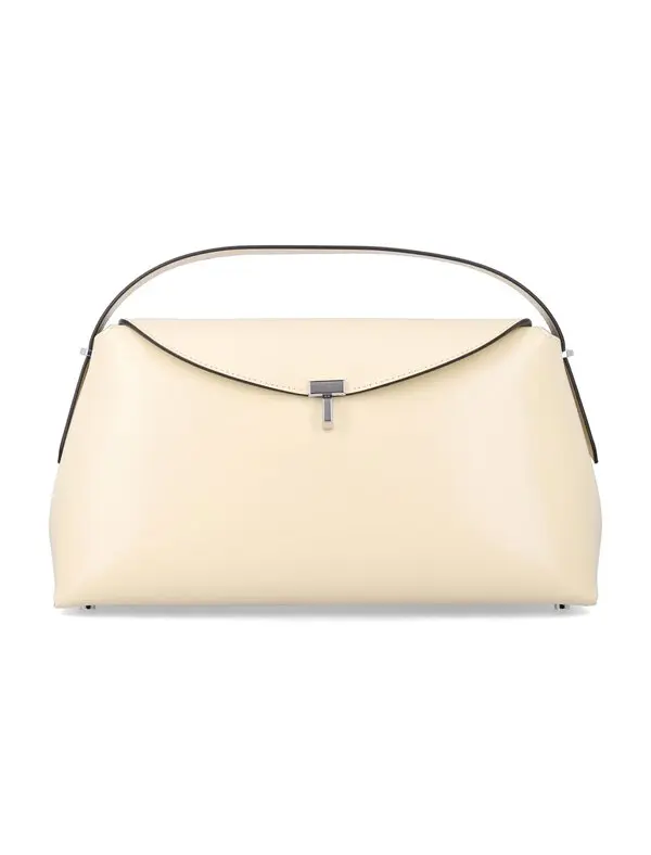 TOTEME T-lock Mini Leather Top-handle Bag With Detachable Strap