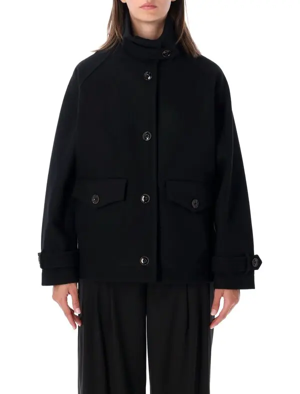 SESSUN Wool Blend Button-front Coat