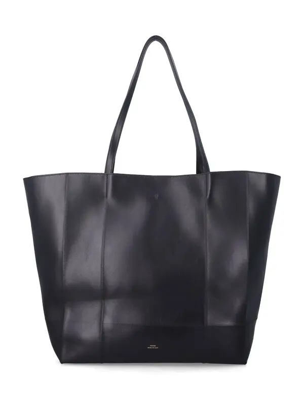 TOTEME Roam Oversized North-south Leather Tote Handbag - Nero