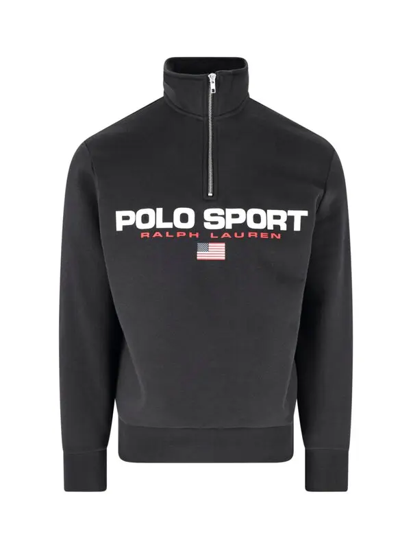 Polo Ralph Lauren Half-zip Pullover Sweatshirt - Black