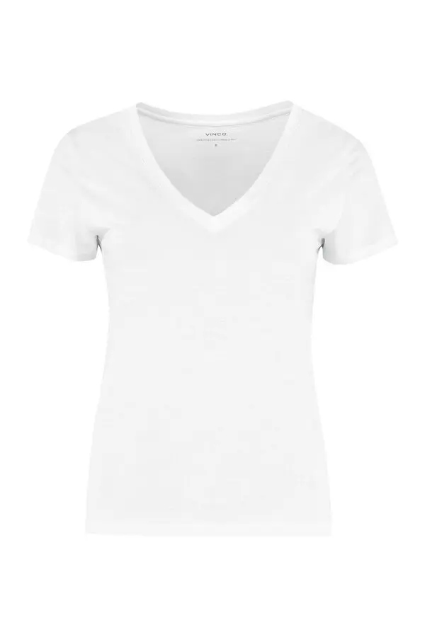 Vince Cotton V-neck T-shirt