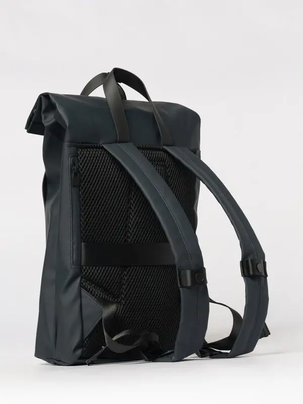 Rains 2 Way Waterproof Polyester Tote Backpack With Flap Closure - Blue