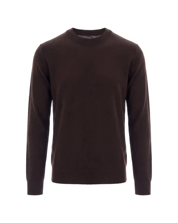 PAOLO PECORA Crewneck Sweater - Marrone