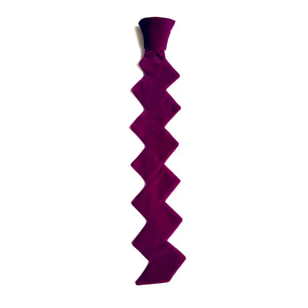 ZARS LONDON The Chevron Tie Velvet Magenta - Pink