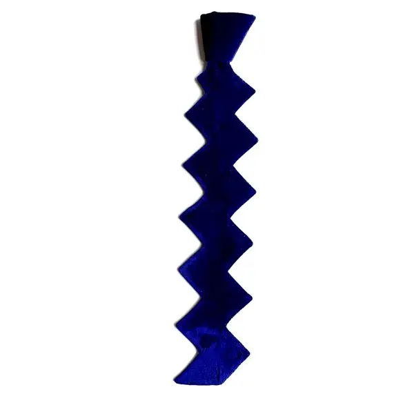 ZARS LONDON The Chevron Tie Velvet - Blue