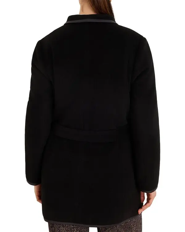 NIC+ZOE Reversible Quilted Top Coat - Black Onyx
