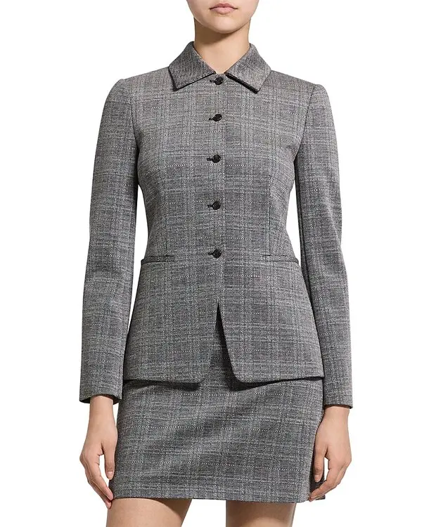 Theory Button Front Cutaway Blazer