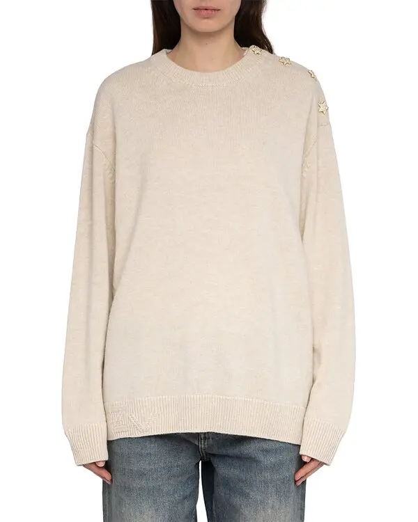 Zadig&Voltaire Swyna Wool-blend Round Neck Sweater