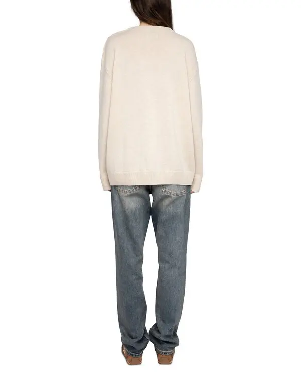 Zadig&Voltaire Swyna Wool-blend Round Neck Sweater