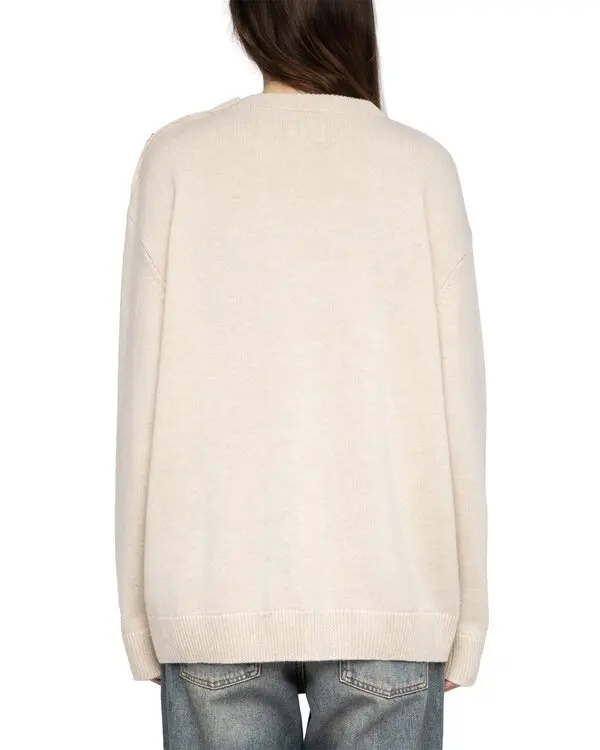 Zadig&Voltaire Swyna Wool-blend Round Neck Sweater