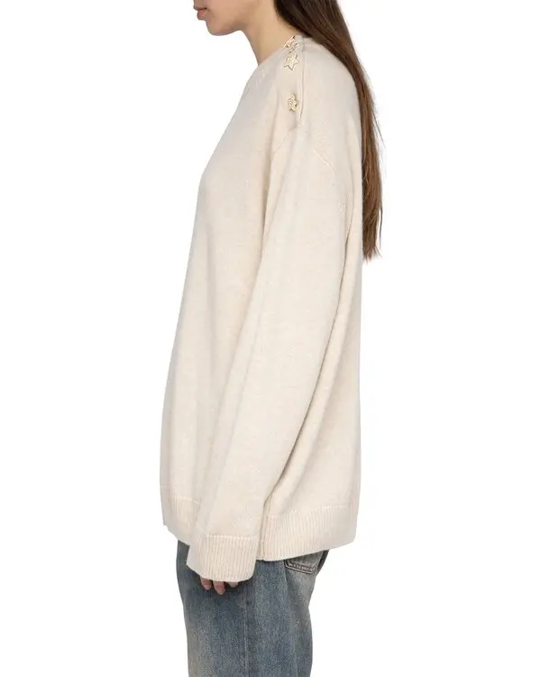 Zadig&Voltaire Swyna Wool-blend Round Neck Sweater