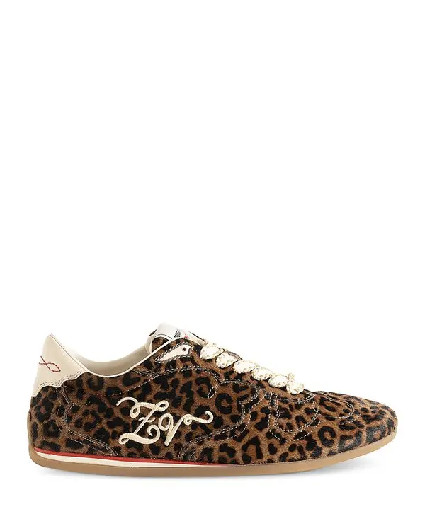 Zadig&Voltaire Zv Dance Leopard Calf Hair Sneakers
