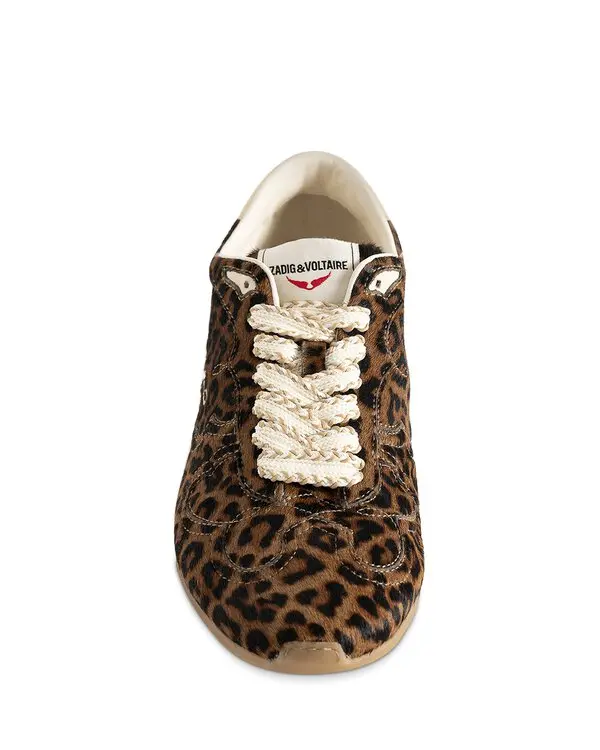 Zadig&Voltaire Zv Dance Leopard Calf Hair Sneakers