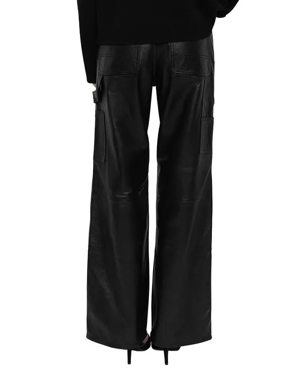 Zadig&Voltaire Perya Leather Wide Pants