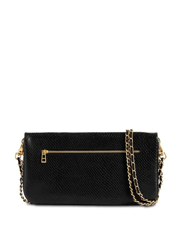 Zadig&Voltaire Rock Soft Wild Embossed Leather Clutch
