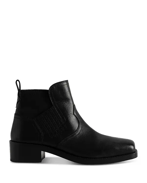 Zadig&Voltaire Igata Leather Ankle Boots - Black