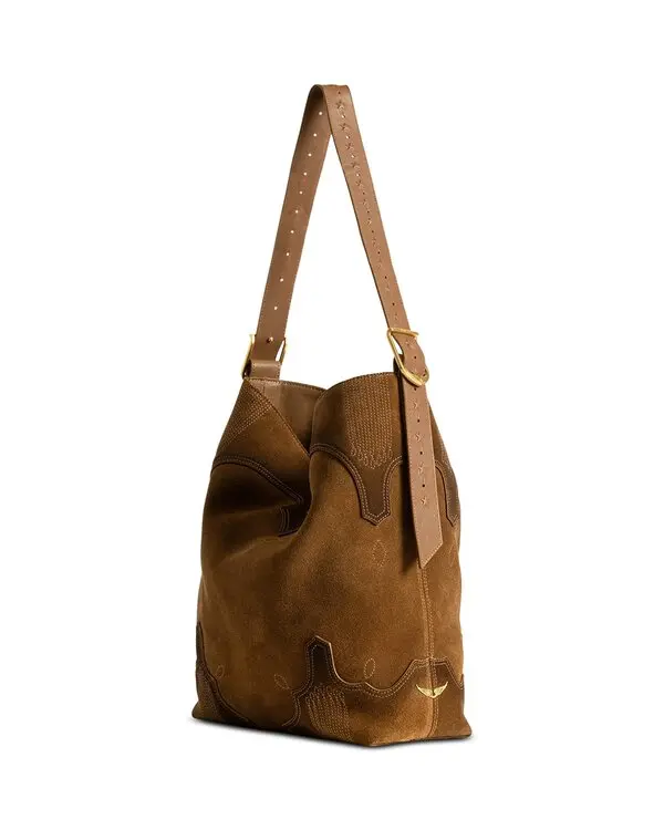 Zadig&Voltaire Jane Suede Western Hobo Bag
