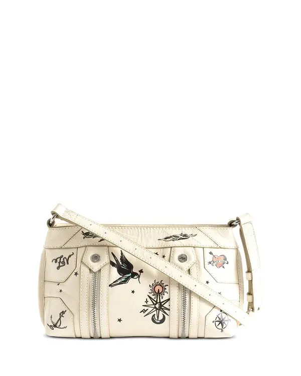 Zadig&Voltaire Sunny Mood Tattoo Leather Crossbody Bag