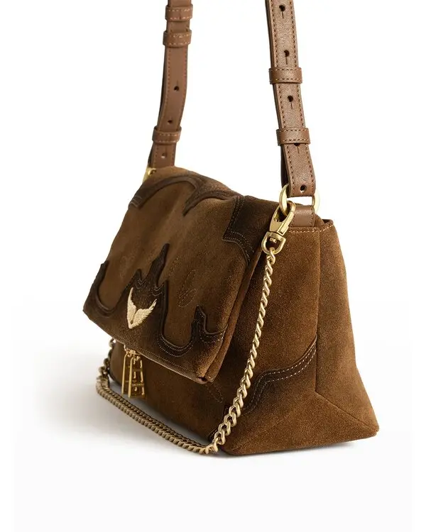 Zadig&Voltaire Rocky Ii Western Suede Shoulder Bag