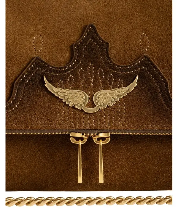 Zadig&Voltaire Rocky Ii Western Suede Shoulder Bag