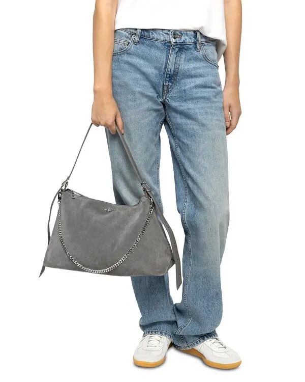 Zadig&Voltaire Jim Suede Shoulder Bag - Road