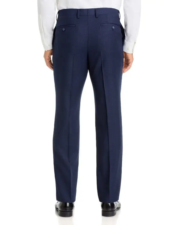 John Varvatos Slim Fit Windowpane Virgin Wool Suit Pants