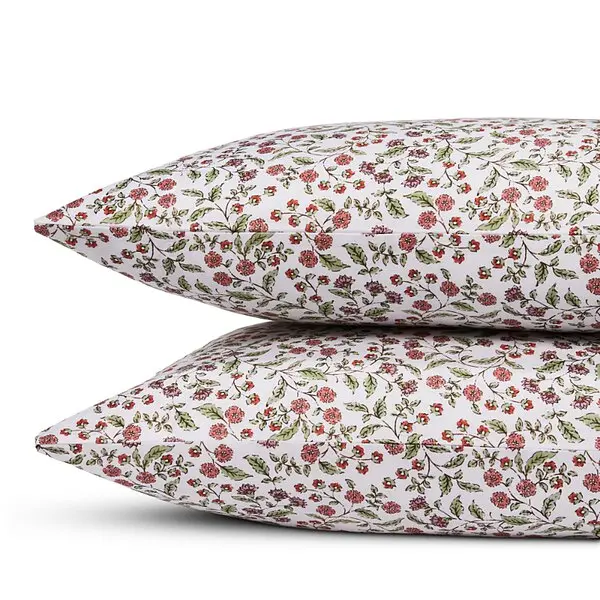 SKY 500 Thread Count Sateen Printed Pillowcase Set, Standard - Pink