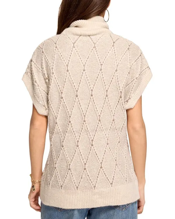 Ramy Brook Blair Short Sleeve Turtleneck Sweater