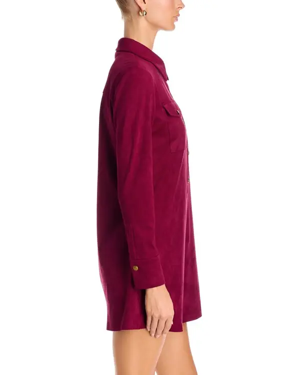 Ramy Brook Maria Collared Button Front Shirt Dress