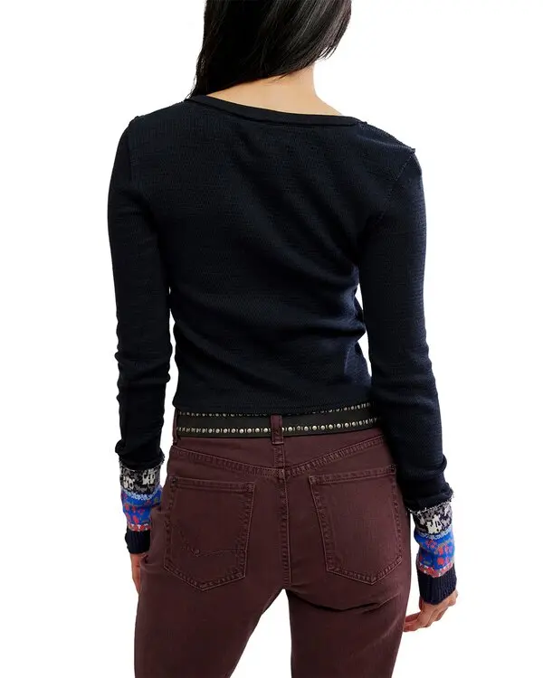 Free People Noa Stretch Cotton Cardigan