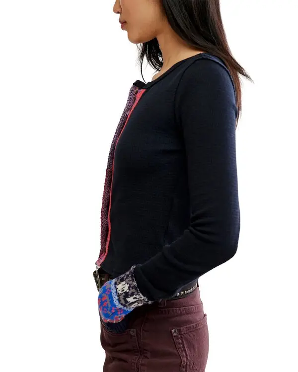 Free People Noa Stretch Cotton Cardigan