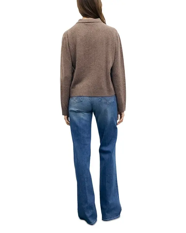 Gerard Darel Rayne Wool Collared Cardigan Sweater