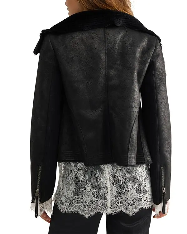 Free People Fourline Faux Shearling Jacket