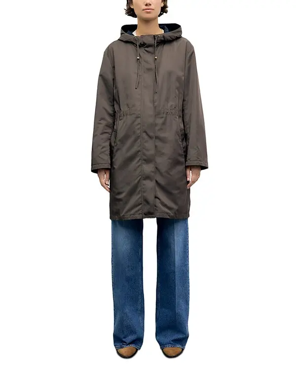 Gerard Darel Velia Hooded Trench Coat
