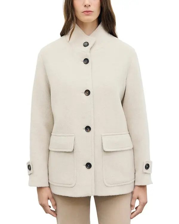 Gerard Darel Alay High Collar Flap Pocket Coat